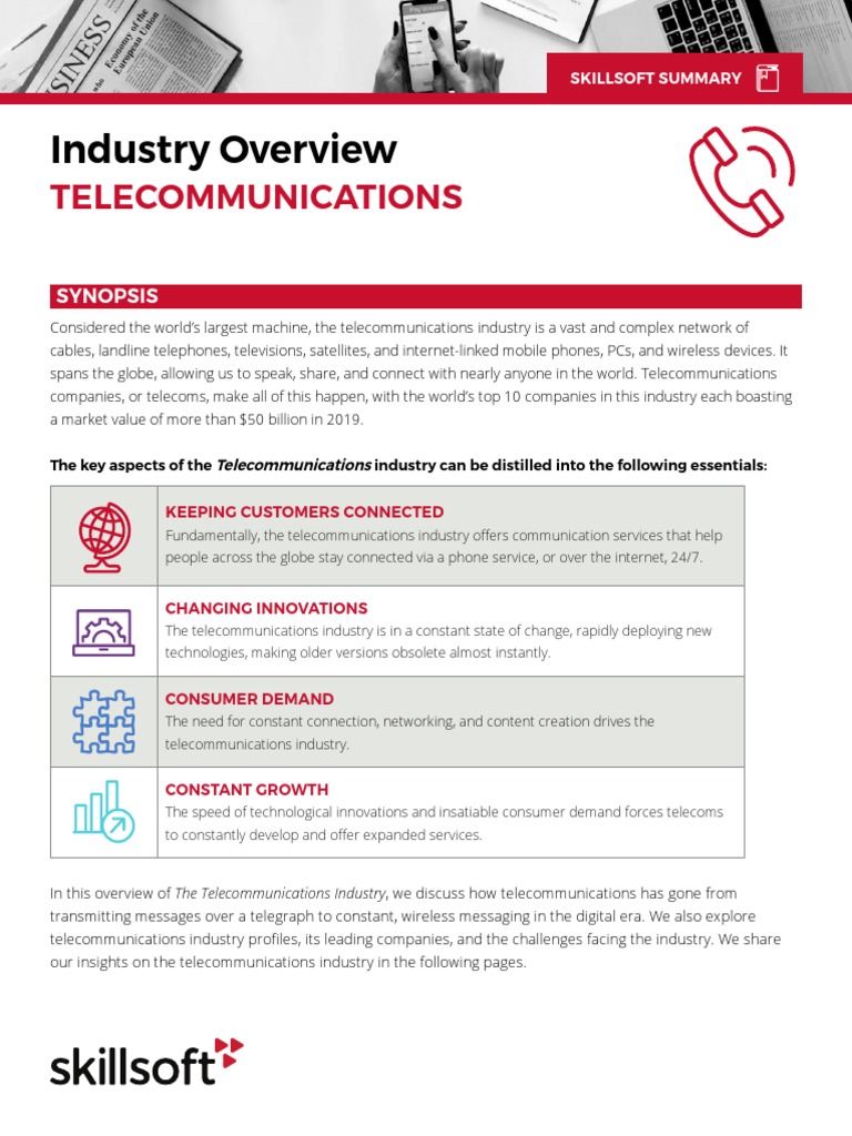 Industry Overview - The Telecommunications Industry 2 | PDF ...