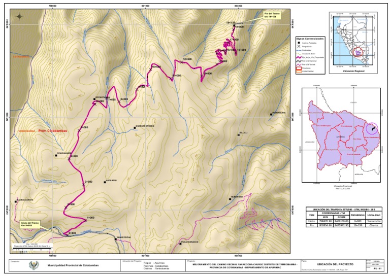 Plano de Ubicación - Yanacocha-Churoc | PDF