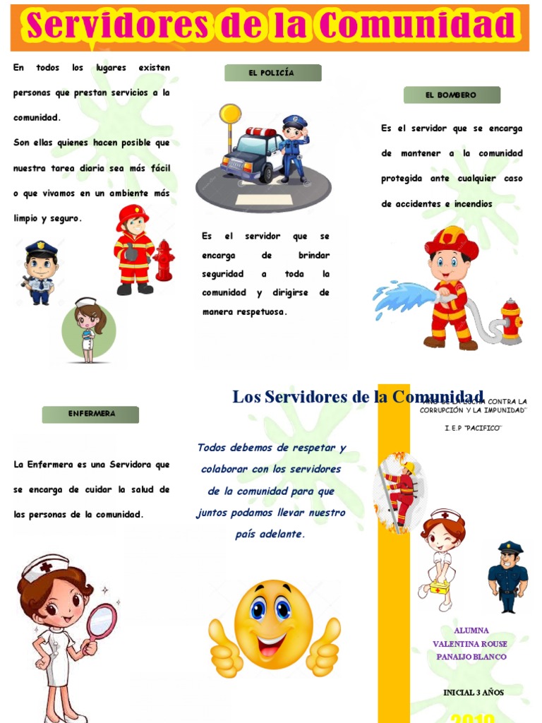 Trictico Servidores de La Comunidad | PDF