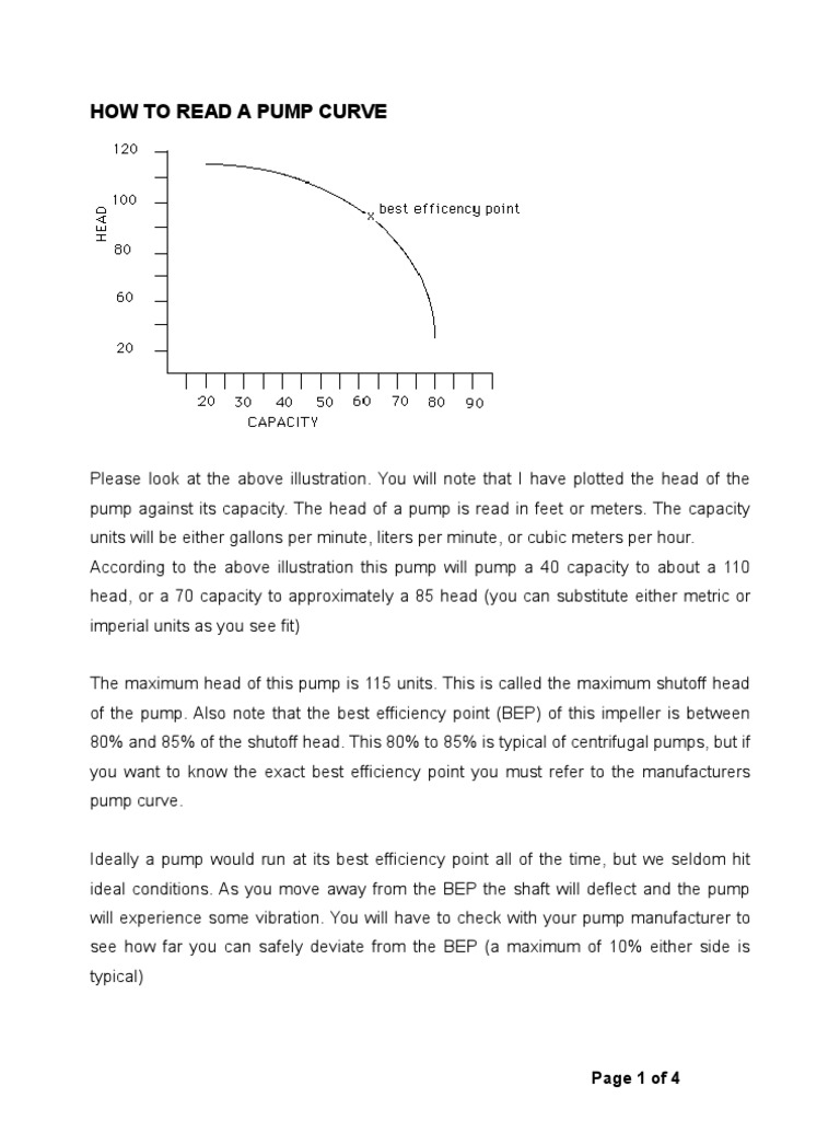 How To Read Pump Curve | PDF | Gas Technologies | Mechanical Engineering