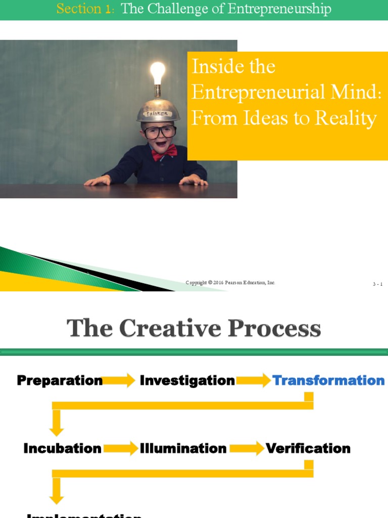 Inside The Entrepreneurial Mind: From Ideas To Reality | PDF ...