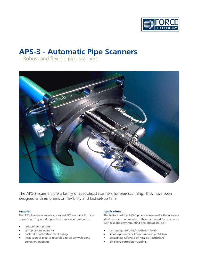 APS3 Automated Pipe Scanners | PDF | Image Scanner | Pipe (Fluid ...
