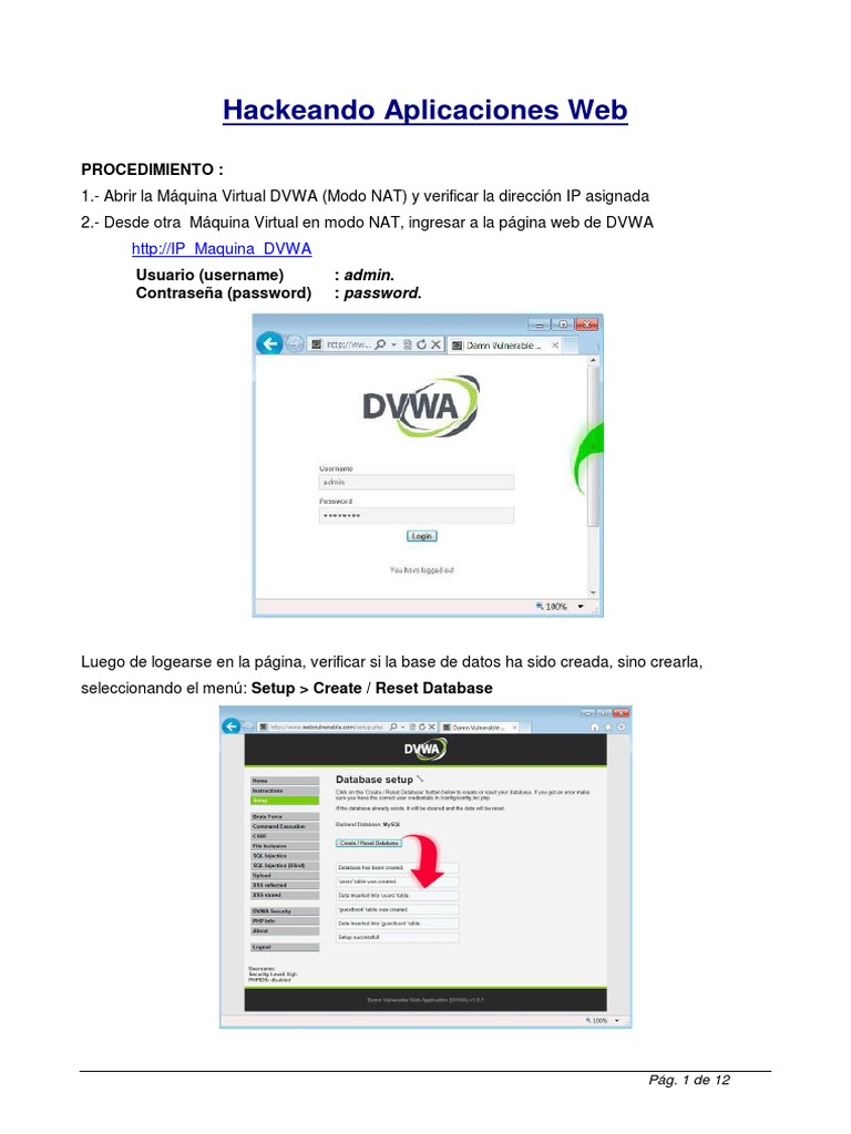 LAB Hackeando Aplicaciones Web | PDF | Servidor web | Internet y web