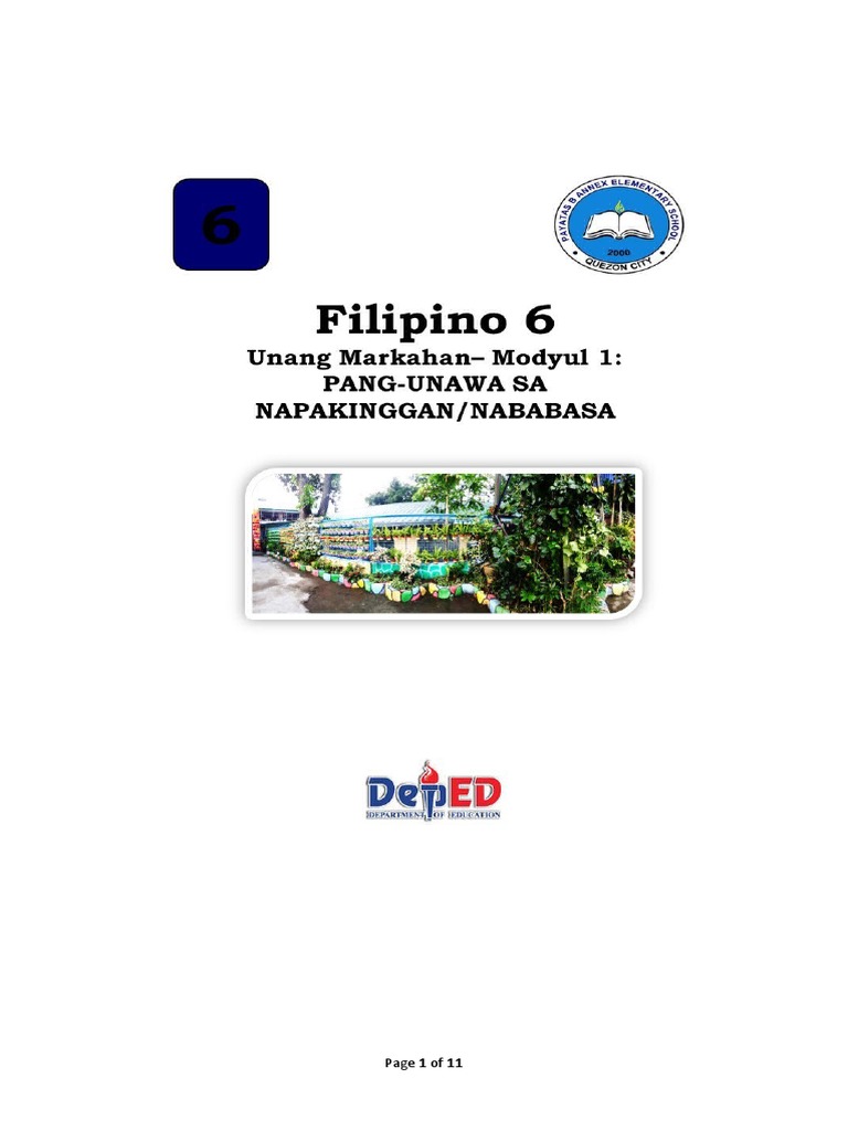Filipino 6 Modyul | PDF