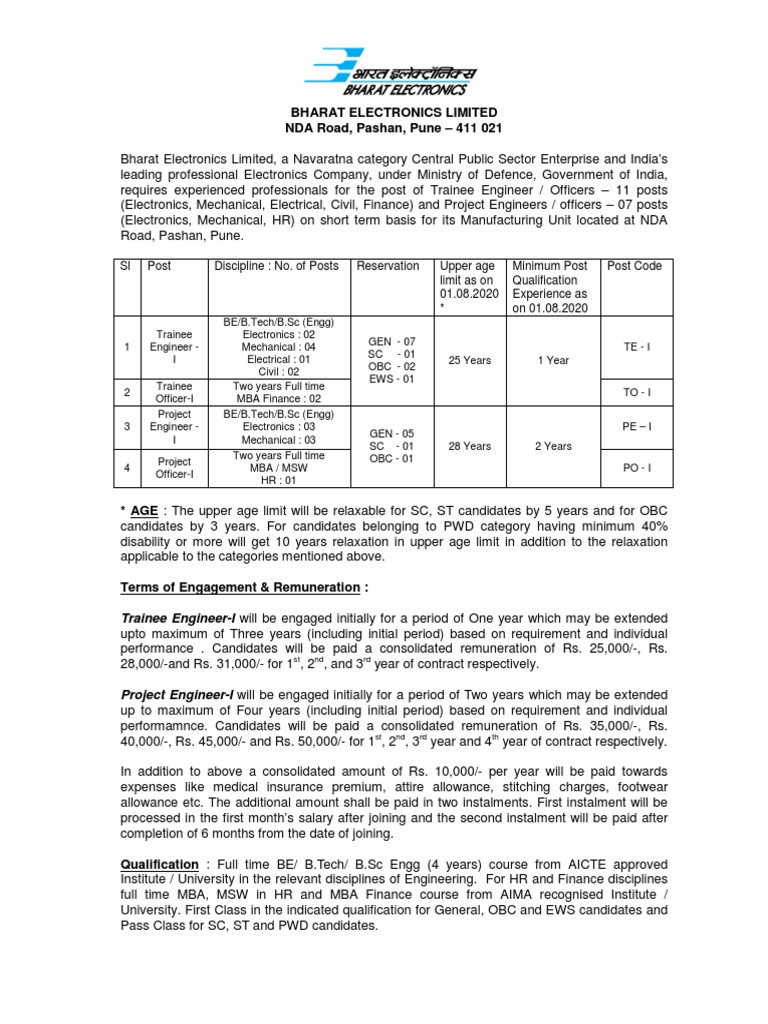 SL Post Discipline: No. of Posts Reservation Upper Age Limit As On 01. ...