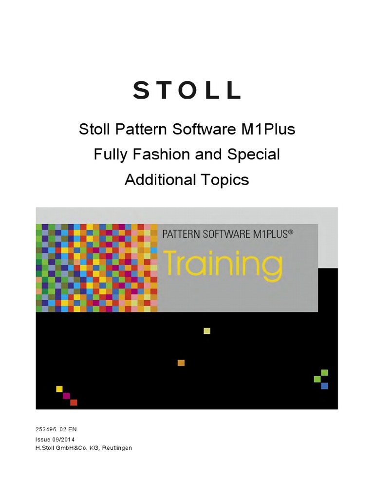 Stoll Pattern Software M1Plus Fully Fashion and Special Additional ...