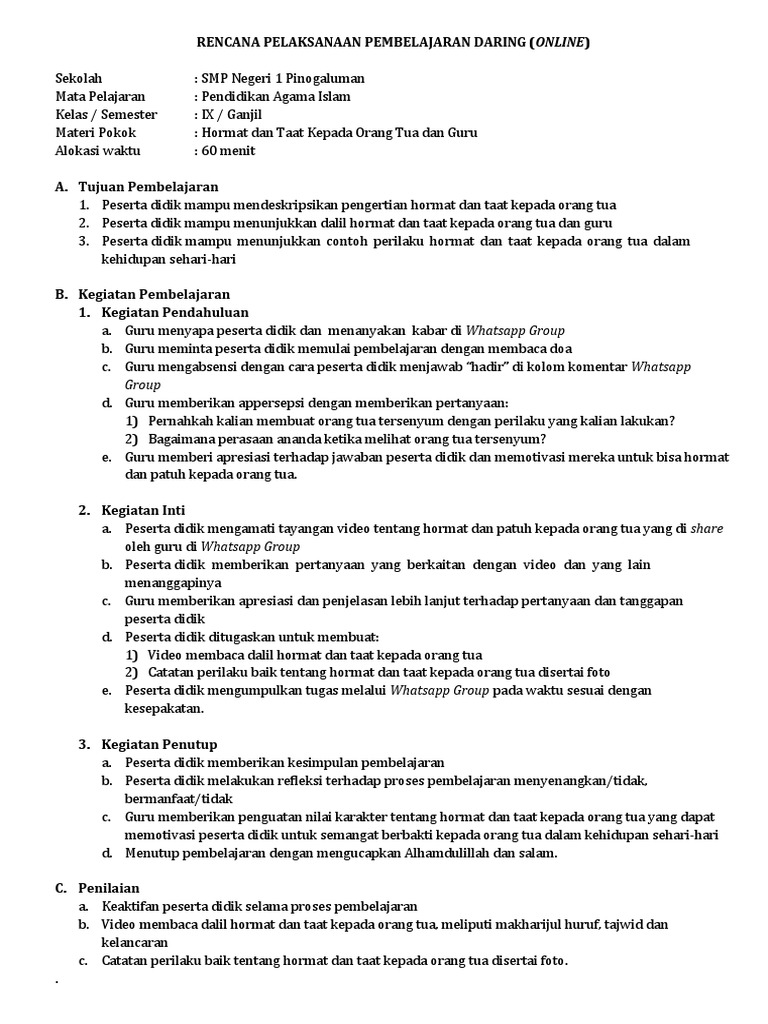 Menuai Keberkahan Dengan Rasa Hormat Dan Taat Kepada Orang Tua Dan Guru ...