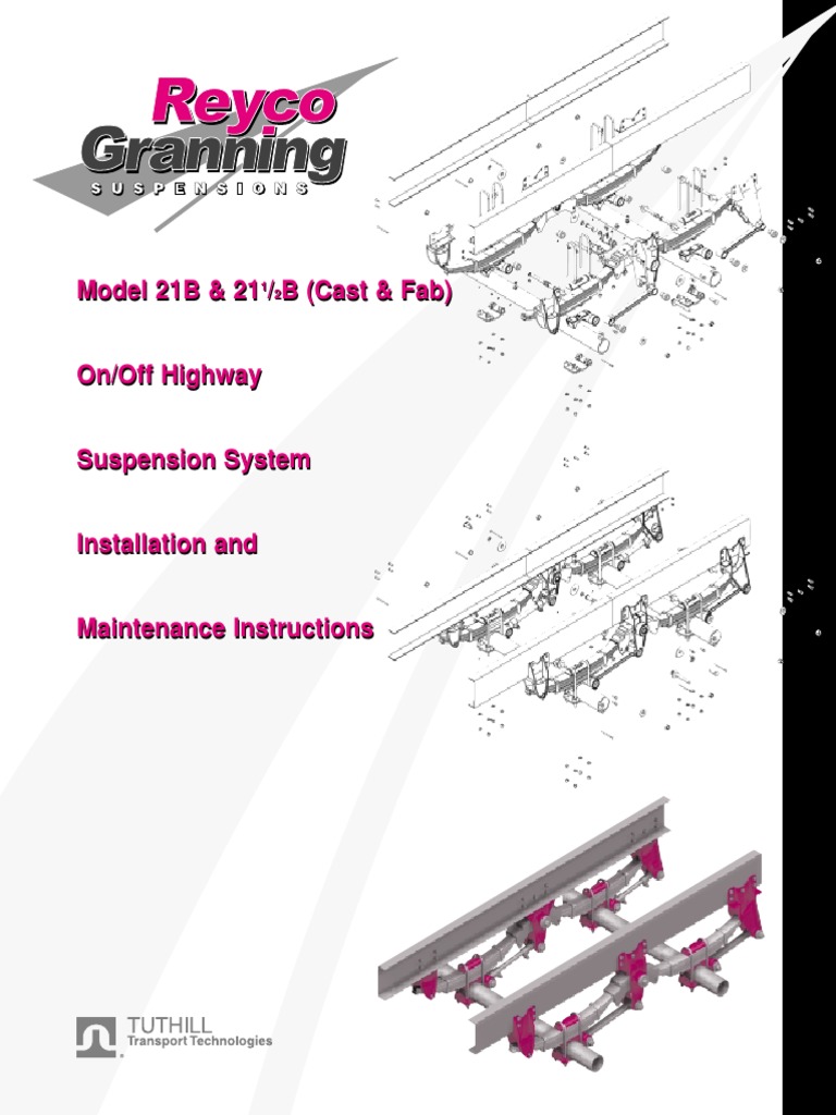 Reyco Manual Axle Model 21B & 21-Y Media | PDF | Welding | Construction
