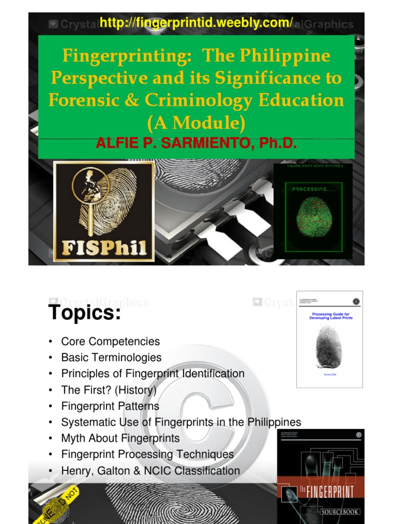 Fingerprint Science Module 2016 (Compatibility Mode) PDF | PDF ...