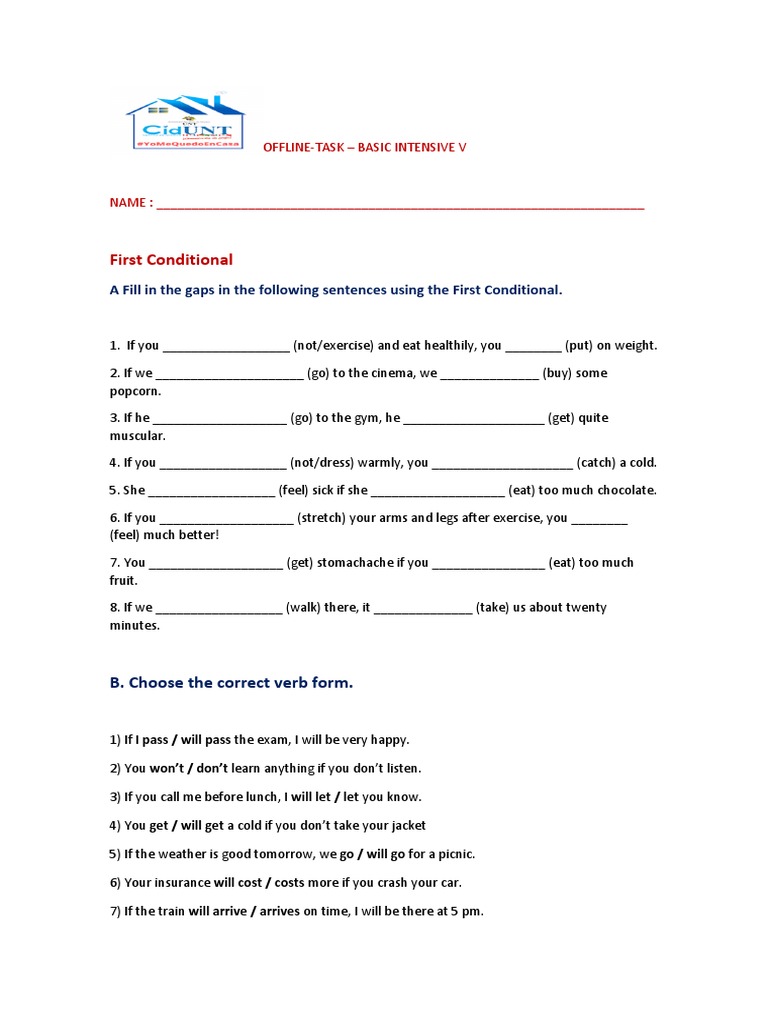 First Conditional. | PDF