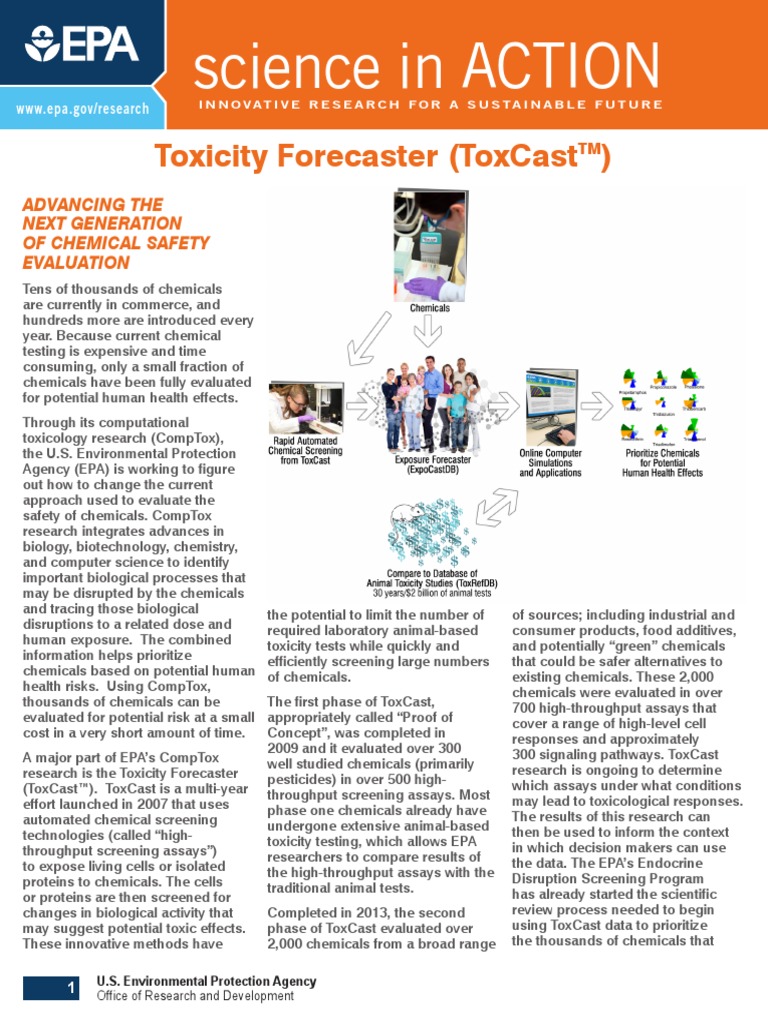 Science in Action: Toxicity Forecaster (Toxcast) | PDF | Toxicity ...