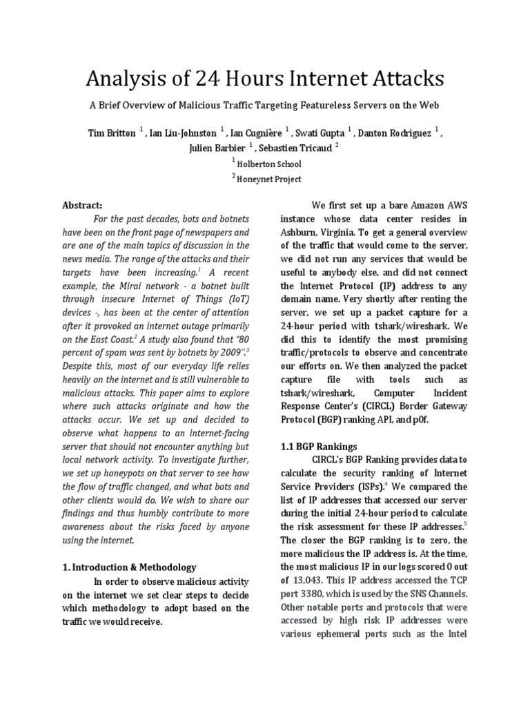 THP-Paper-Bots Keep Talking To Us | PDF | Port (Computer Networking ...