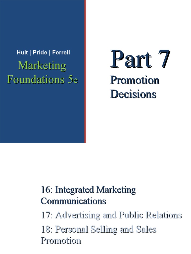 Promotion Decisions Marketing Foundations 5 | PDF | Marketing ...