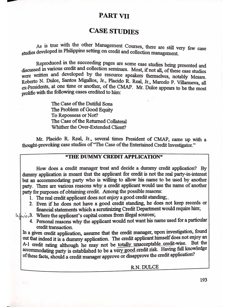 CCM Textbook Case Studies | PDF