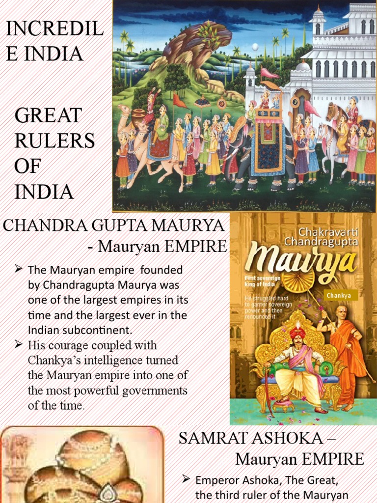 Incredible India - Gr8 Rulers of India | PDF | South Asia | Asia