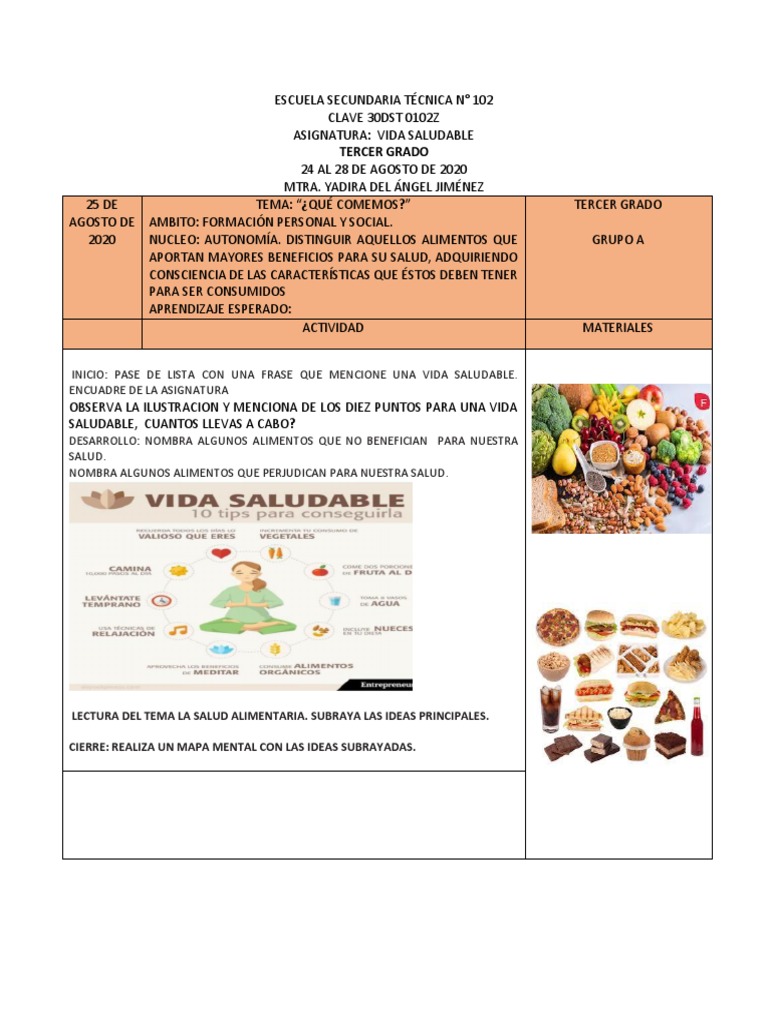PLANEACION VIDA SALUDABLE 1 | Obesidad | Cereales