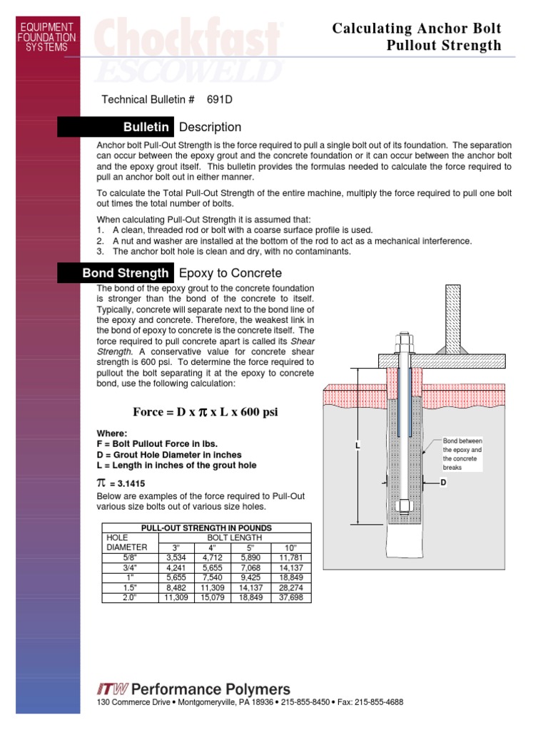 Calculating Pull Out Strength | PDF | Screw | Mediation