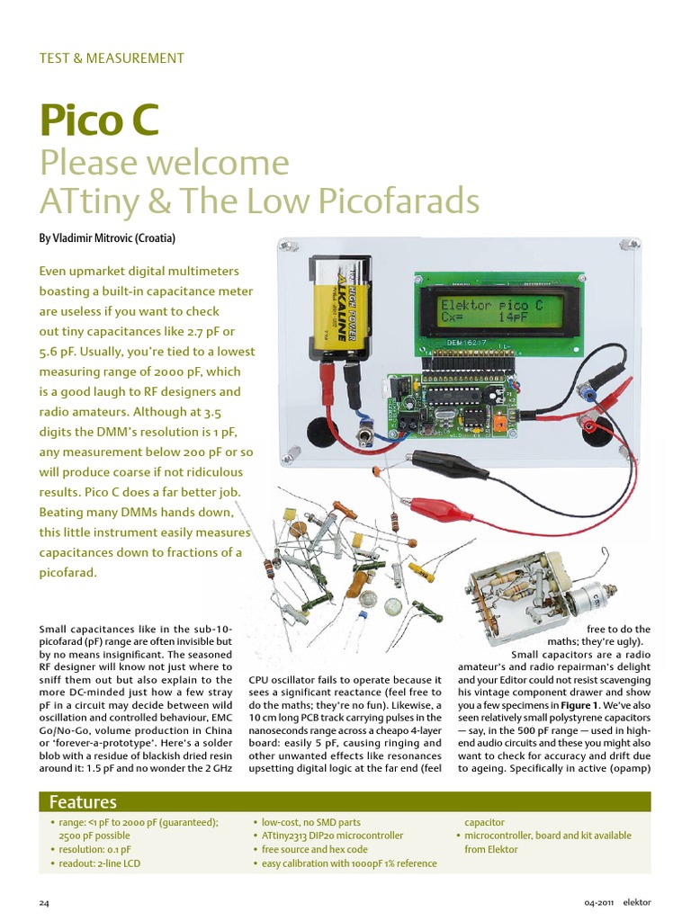Pico C (English) - Part1 | PDF | Capacitor | Printed Circuit Board