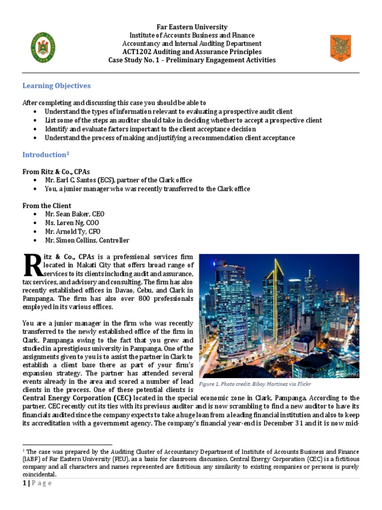 Assessing Risk and Evaluating Client Fit: A Case Study on Performing ...