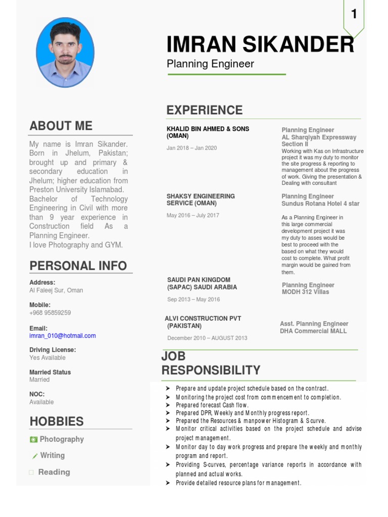Imran Sikander: About Me Experience | PDF | Business