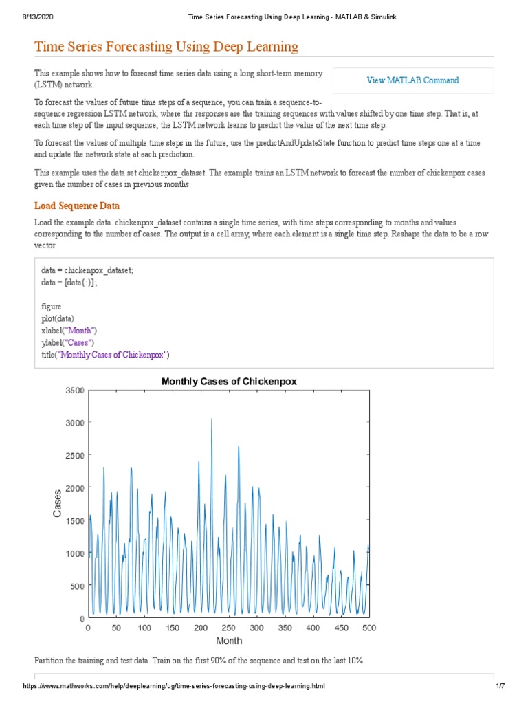 Time Series Forecasting Using Deep Learning Matlab And Simulink Pdf Root Mean Square 5781