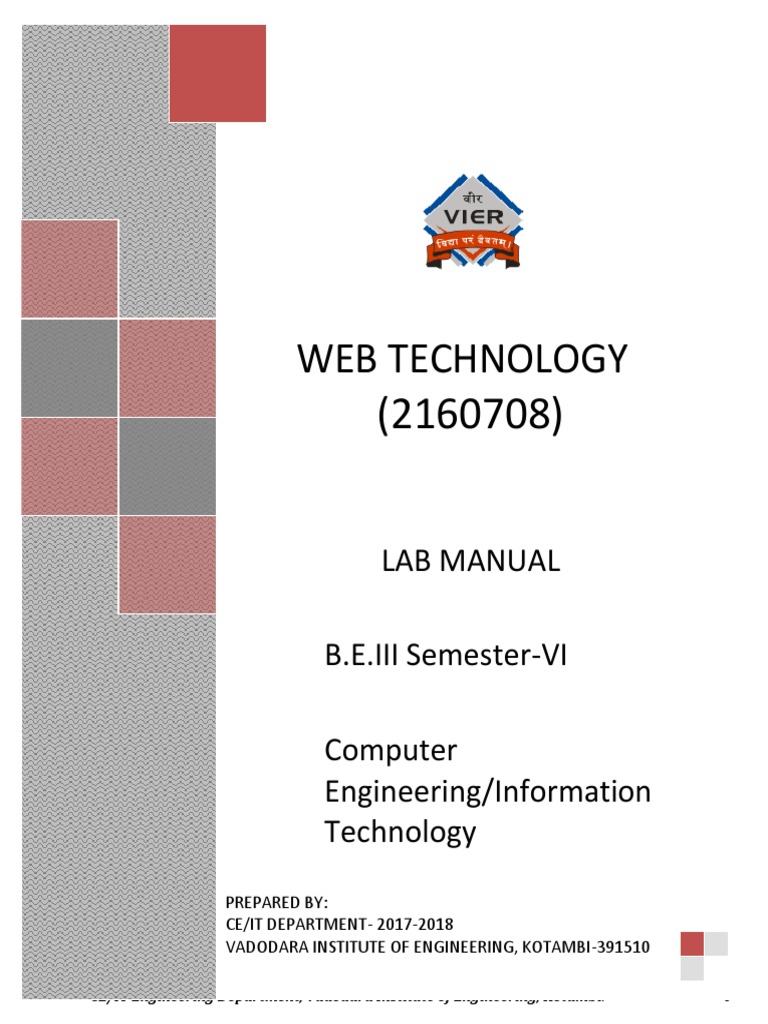 WT LAB MANUAL Updated | PDF | Html | World Wide Web