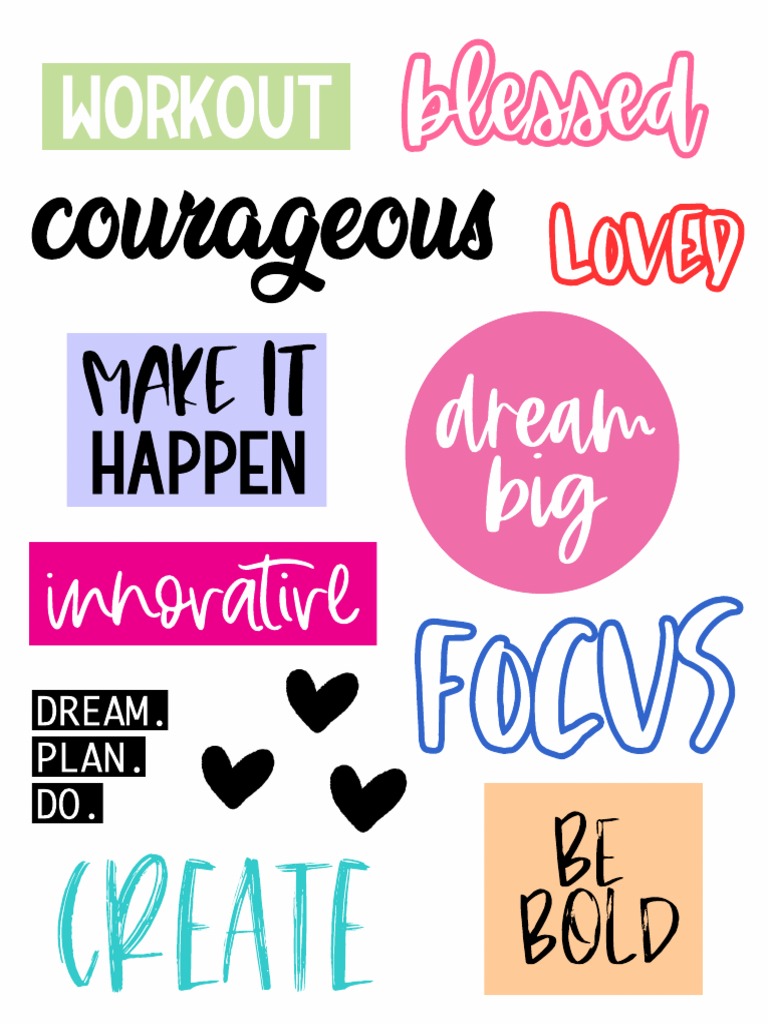 Vision Board Printables | PDF