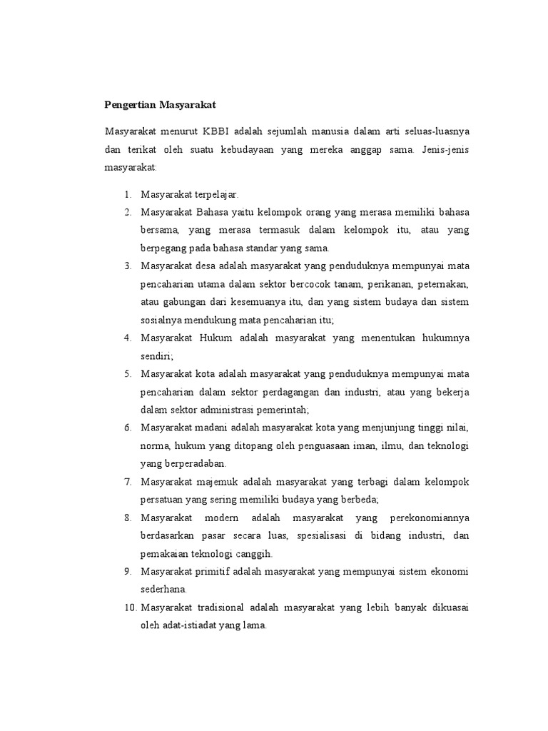 Pengertian Masyarakat Dan Budaya | PDF | Politik | Agama & Spiritualitas