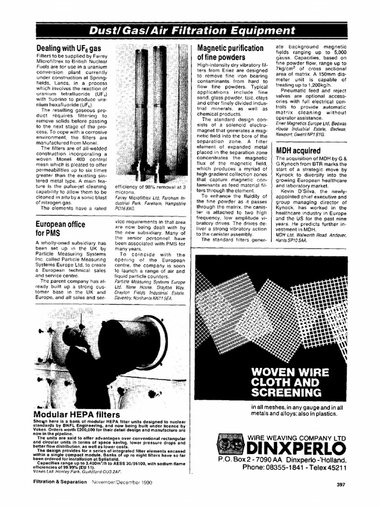 Magnetic Purification of Fine Powders: High-intensity Dry Vibratory ...