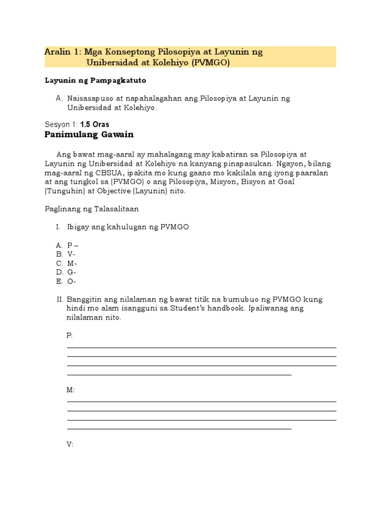 Natatanging Diskurso Aralin 1 | PDF