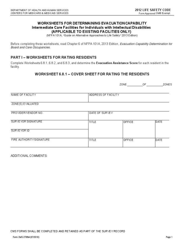 Worksheets For Determaining Evacuation Capability PDF | PDF | Worksheet ...