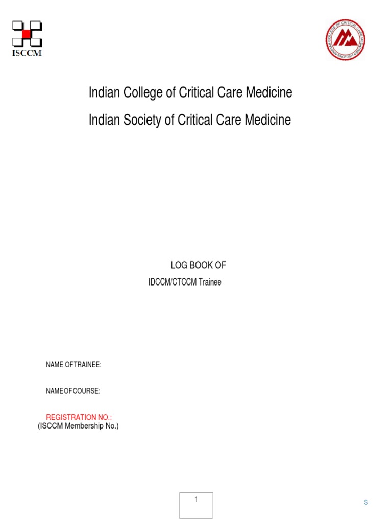 Log Book Idccm | PDF | Intensive Care Unit | Circulatory System