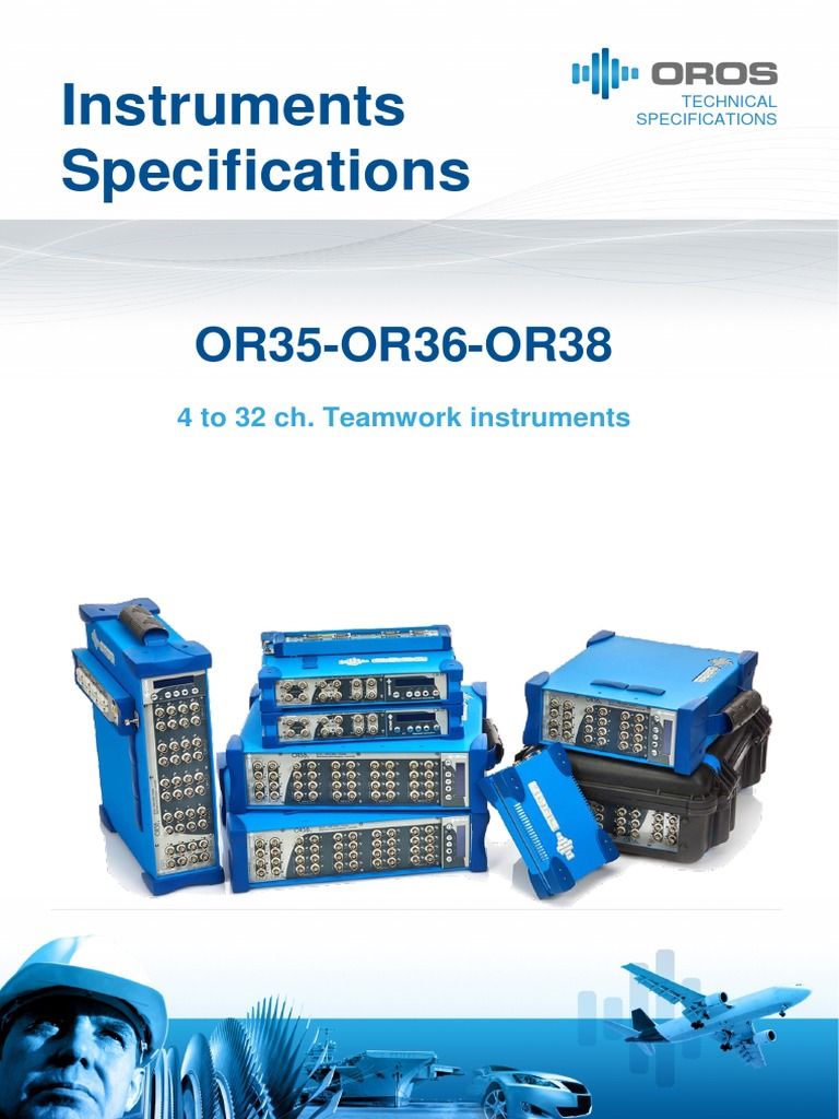 Instruments Specifications: OR35-OR36-OR38 | PDF | Power Supply ...