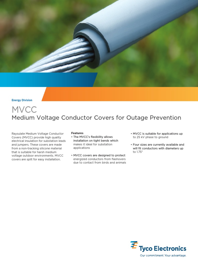 Medium Voltage Conductor Covers For Outage Prevention: Energy Division ...