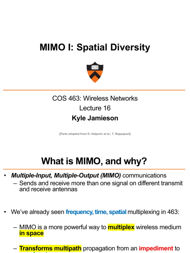 DIversity PDF | PDF | Mimo | Orthogonal Frequency Division Multiplexing