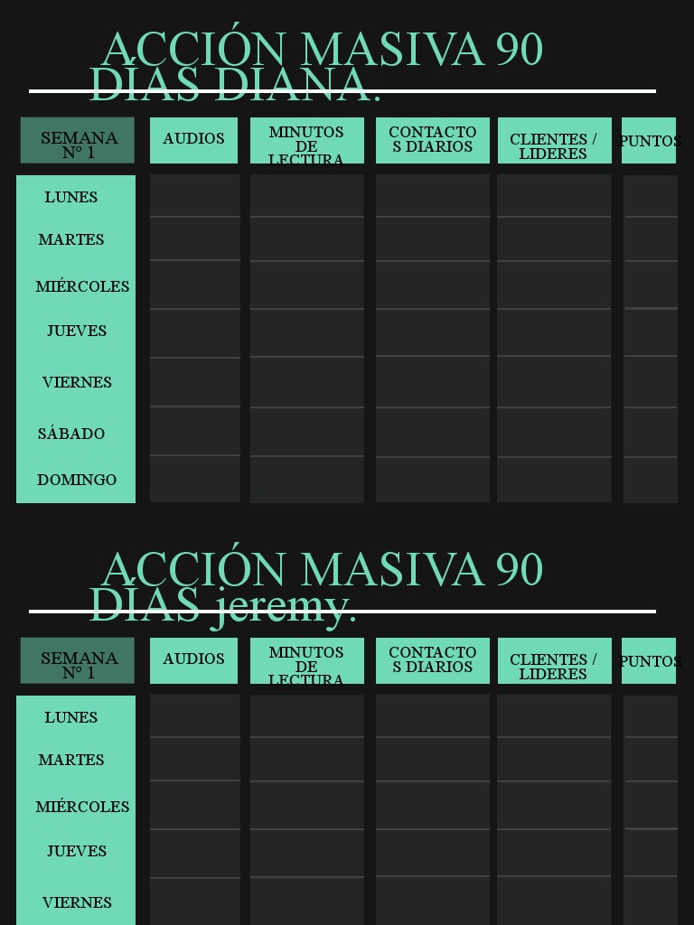 Accion Masiva 90 Dias | PDF