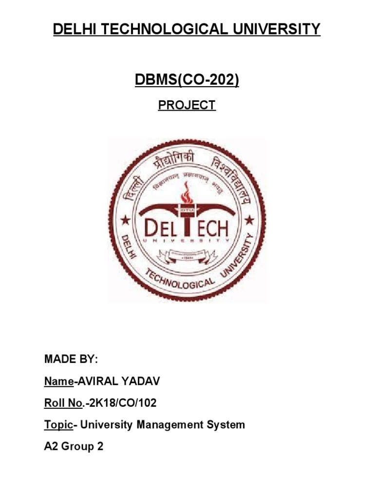 DBMS Project | PDF | Databases | Software Design