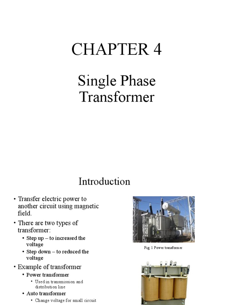 (E) Chapter 4 - Transformer | PDF | Transformer | Inductance