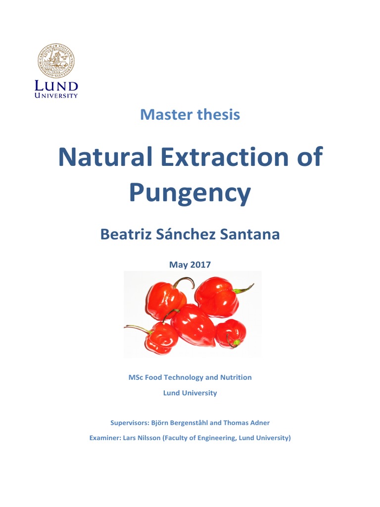 Natural Extraction of Pungency | PDF | High Performance Liquid ...