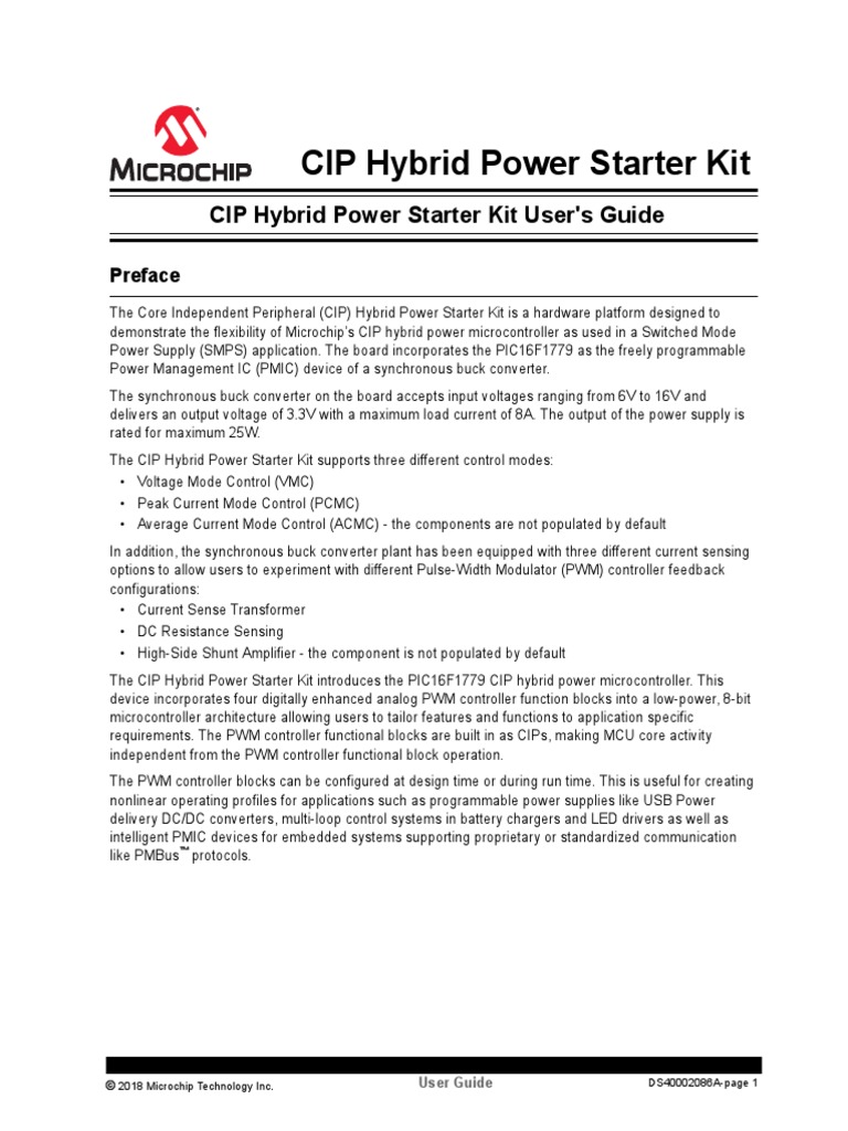 CIP Hybrid Power Starter Kit User's Guide | PDF | Microcontroller | Usb