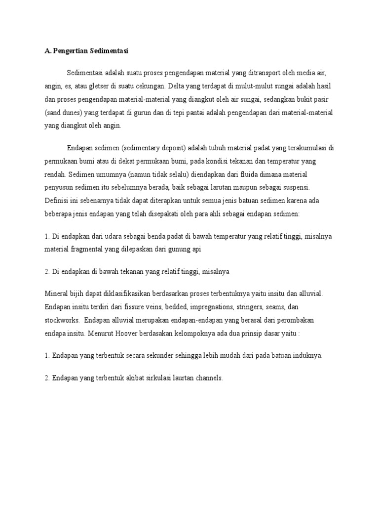Geotam Sedimentasi Kelompok 4 | PDF