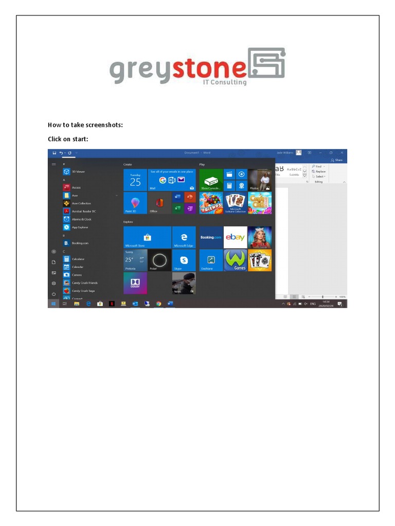 How To Take Screenshots PDF | PDF | Business