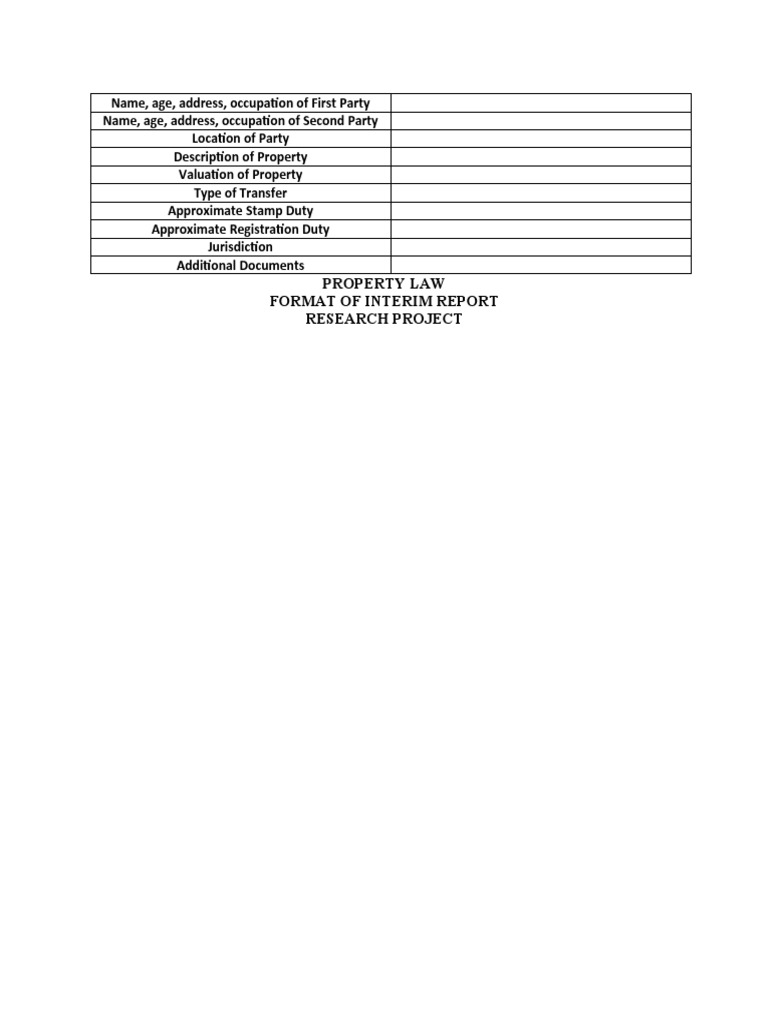 Format of Interim Report | PDF