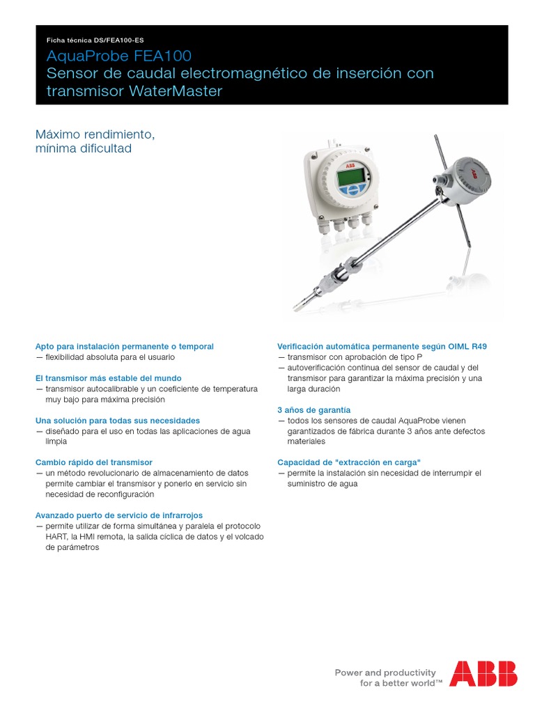 DS - Fea100-Es-Cuadalimetro de Inserción Abb | PDF | Calibración ...