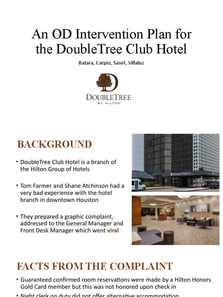 An Od Intervention Plan For The Doubletree Club Hotel: Batara, Carpio ...