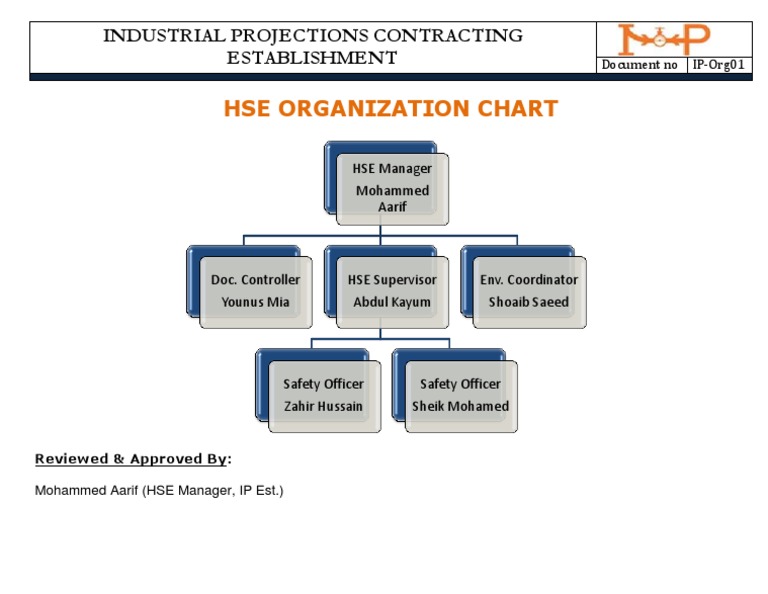 HSE Organization Chart for IP Contracting | PDF