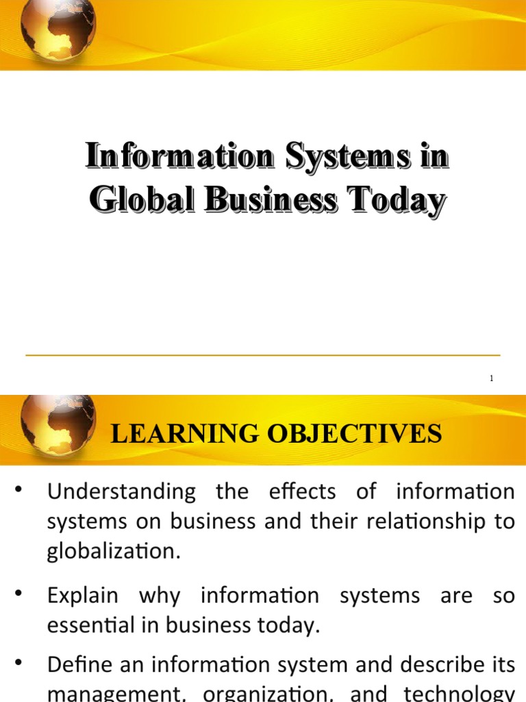 Information Systems In Global Business Today Information Systems In Global Business Today Pdf