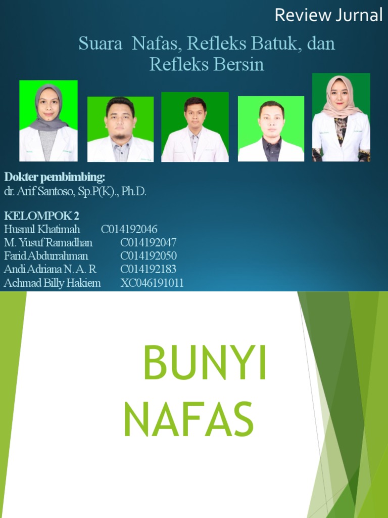 Kelompok 2 - Bunyi Nafas, Refleks Batuk, Dan Refleks Bersin | PDF