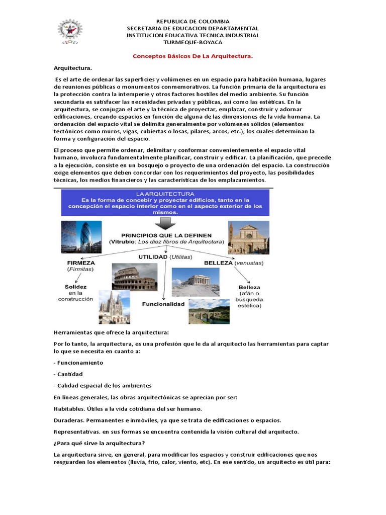 Conceptos Básicos de La Arquitectura | PDF | Diseño | Dibujo