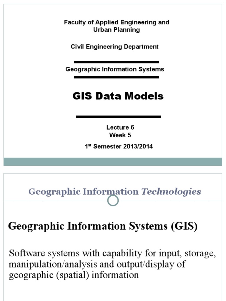 GIS data models and layers | PDF | Geographic Information System ...